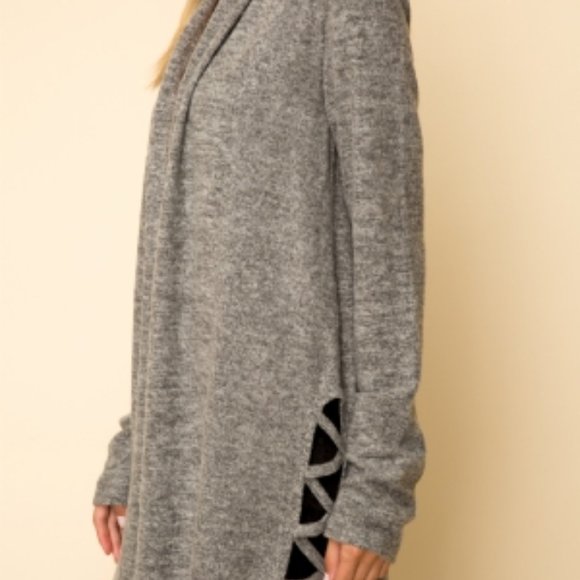 Hem and Thread | Sweaters | Hem Thread Gray Cardigan Long Sweater Nwt ...
